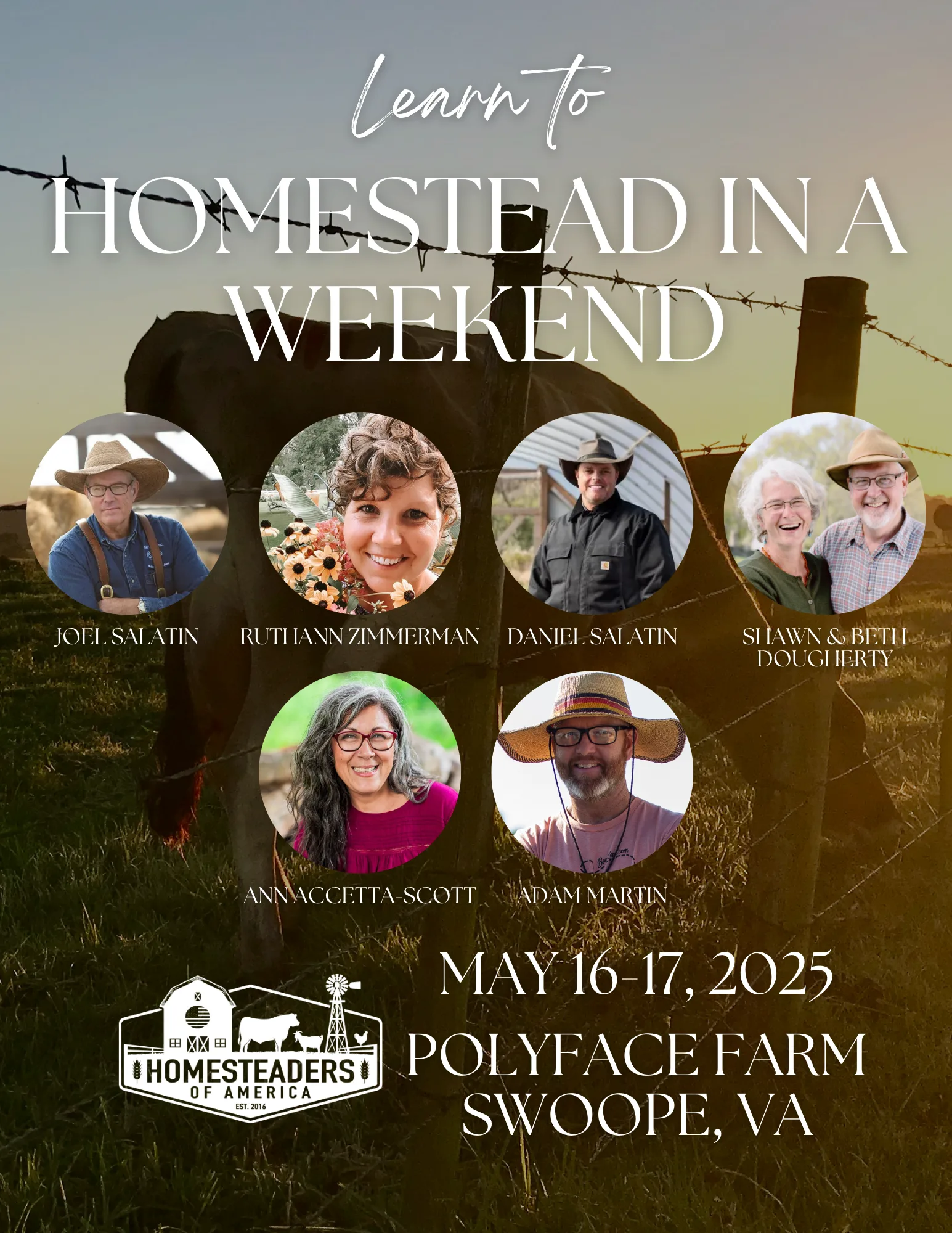 2026 Learn to Homestead in a Weekend - Homesteaders of America